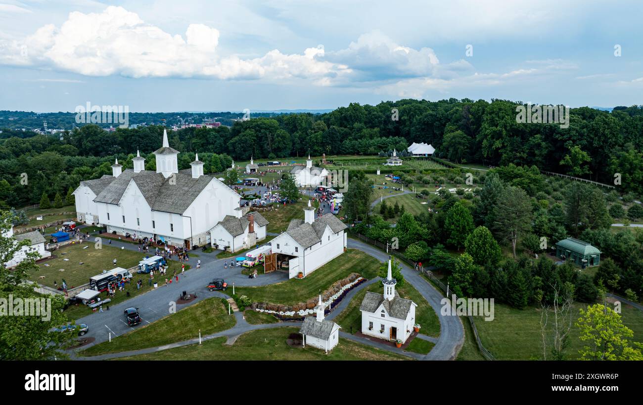Including a church and barns hi-res stock photography and images - Alamy