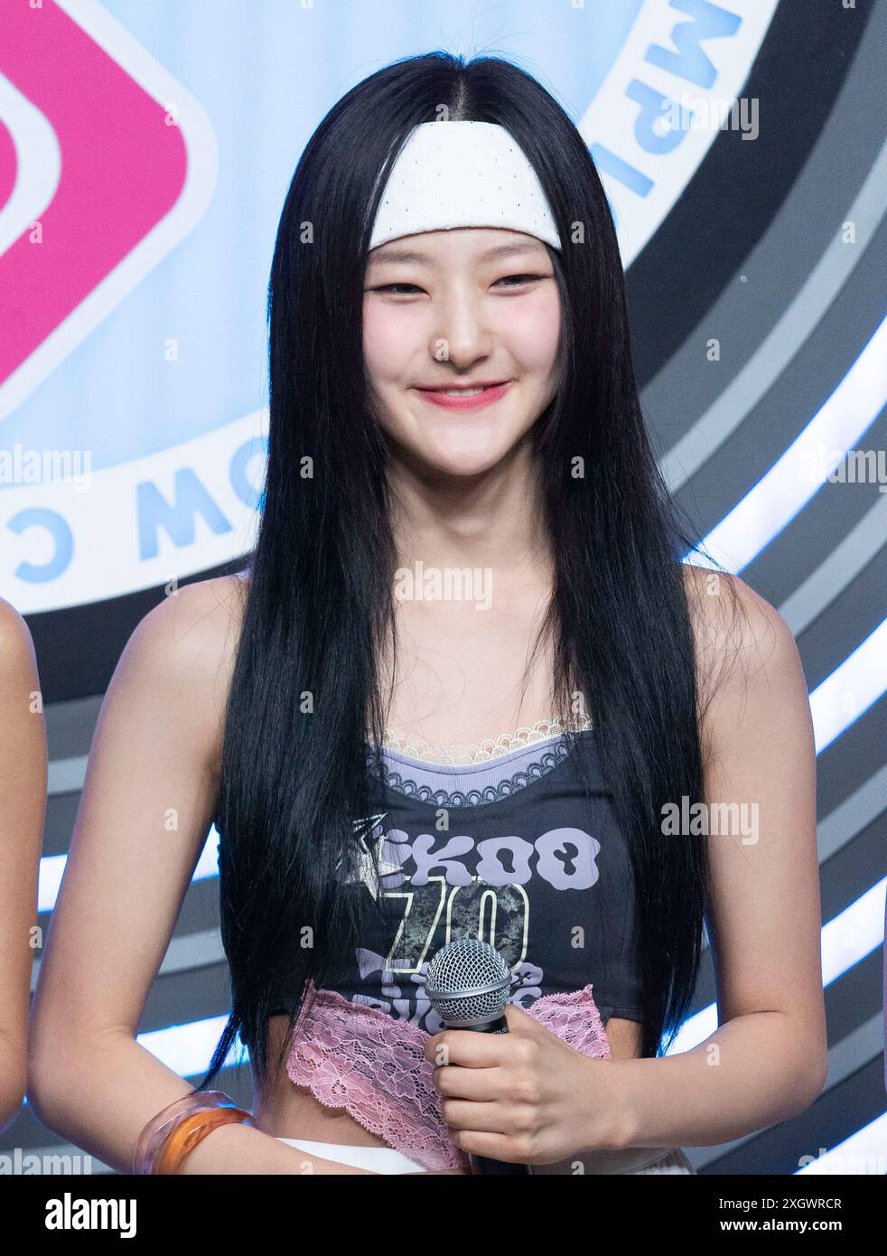 Goyang, South Korea. 10th July, 2024. South Korea K-Pop girl group Kiss of Life, performs on the ...