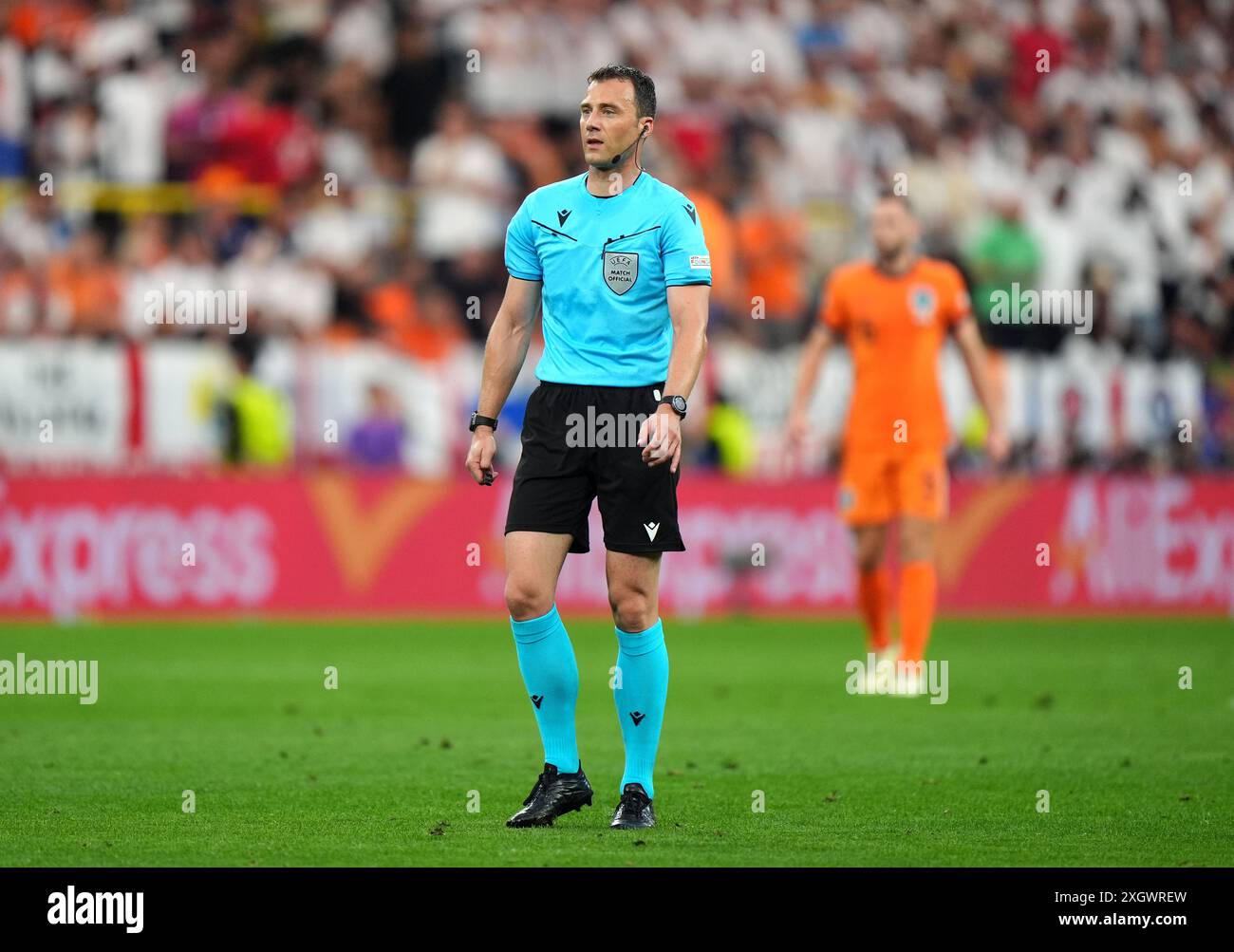 Referee Felix Zwayer during the UEFA Euro 2024, semi-final match at the ...