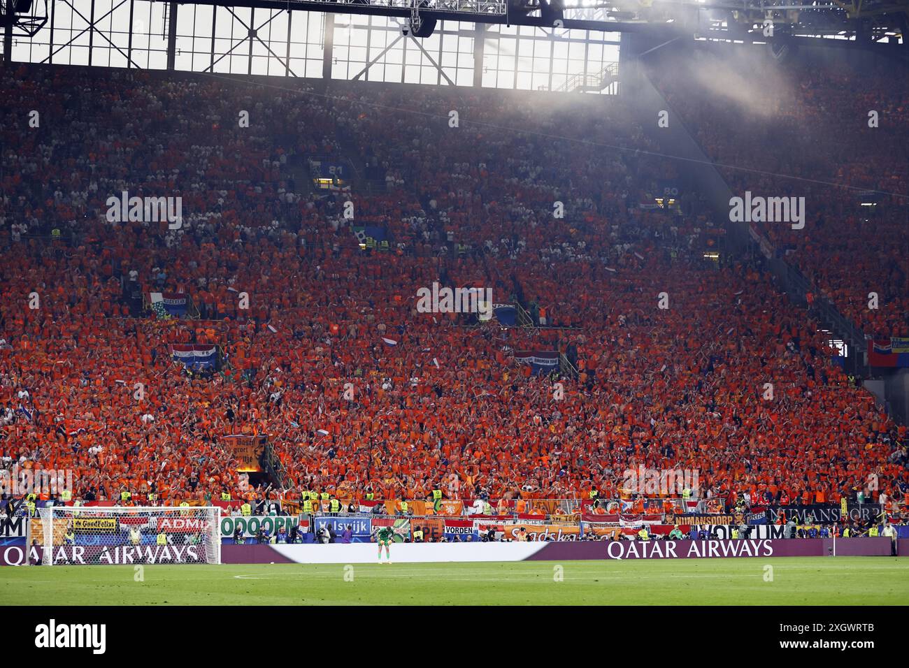 Dortmund - 10/07/2024, Orange wall during the UEFA EURO 2024 Semi-final ...