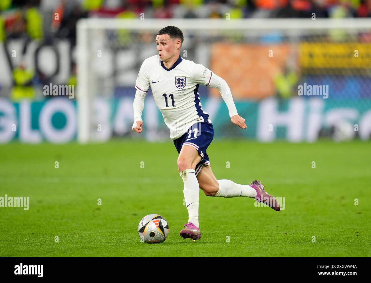 England's Phil Foden during the UEFA Euro 2024 semi-final match at the ...