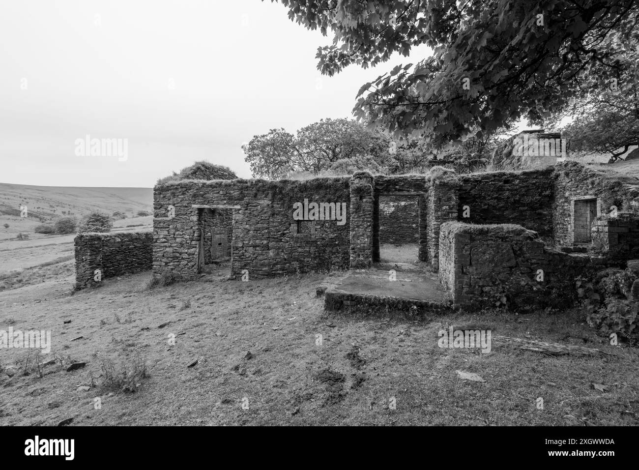Exmoor national park and people Black and White Stock Photos & Images ...