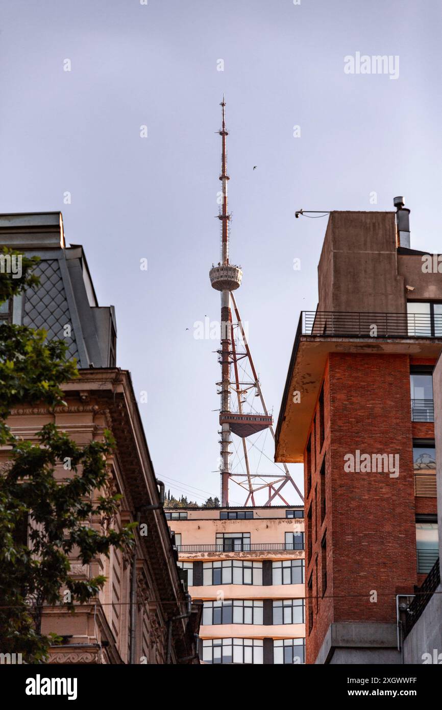 Georgia Tbilisi TV Broadcasting Tower is a free standing tower ...