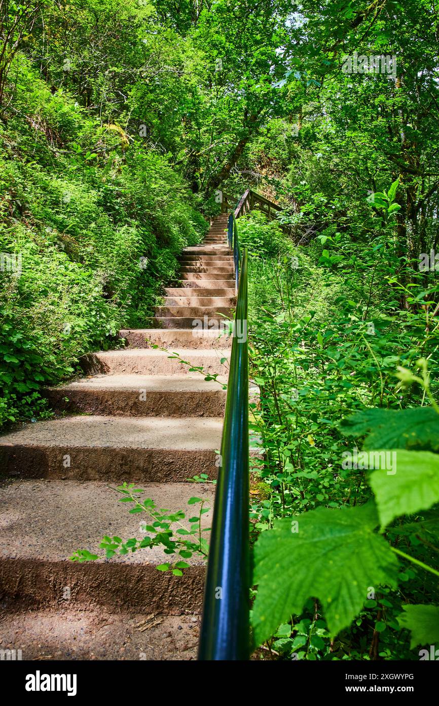 Winding concrete steps hi-res stock photography and images - Alamy