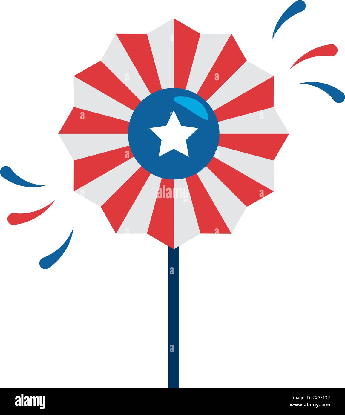 American flag pinwheel Stock Vector Images - Alamy