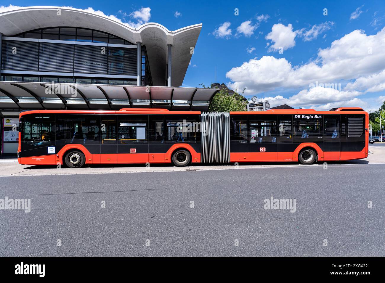 DB Regio MAN Lion’s City articulated bus at Koblenz main station Stock ...