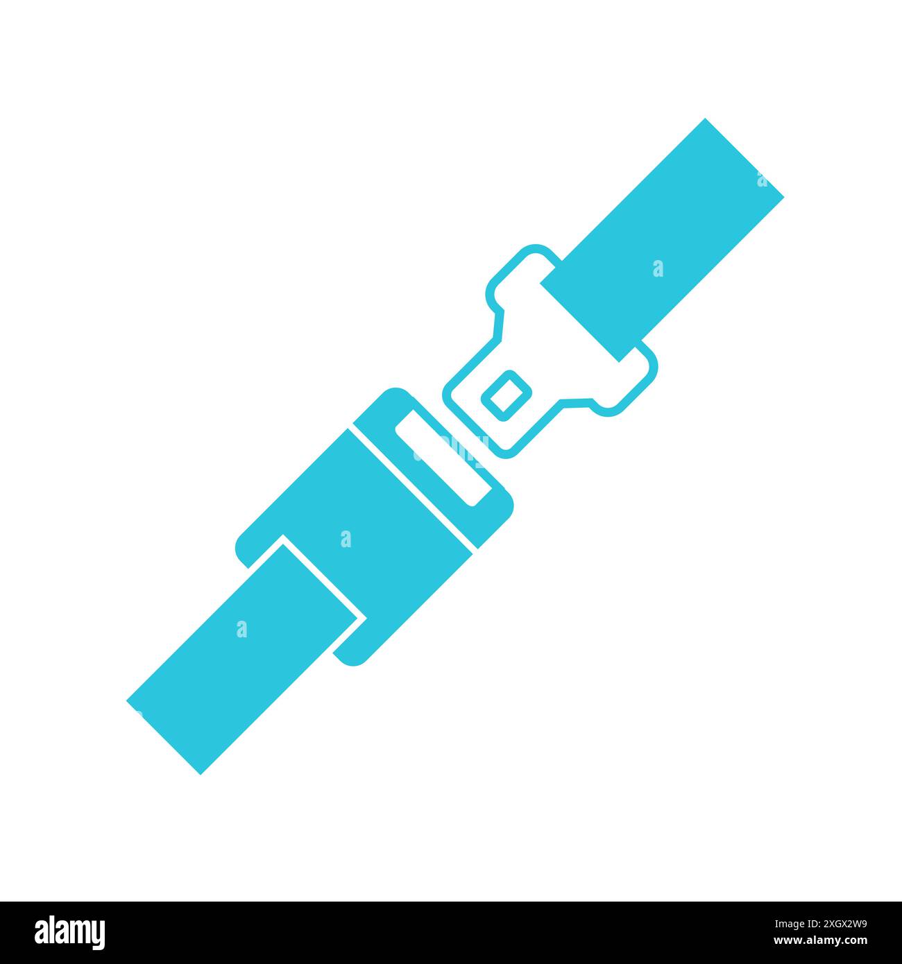 Seat belt icon. Isolated on white background. From blue icon set Stock ...