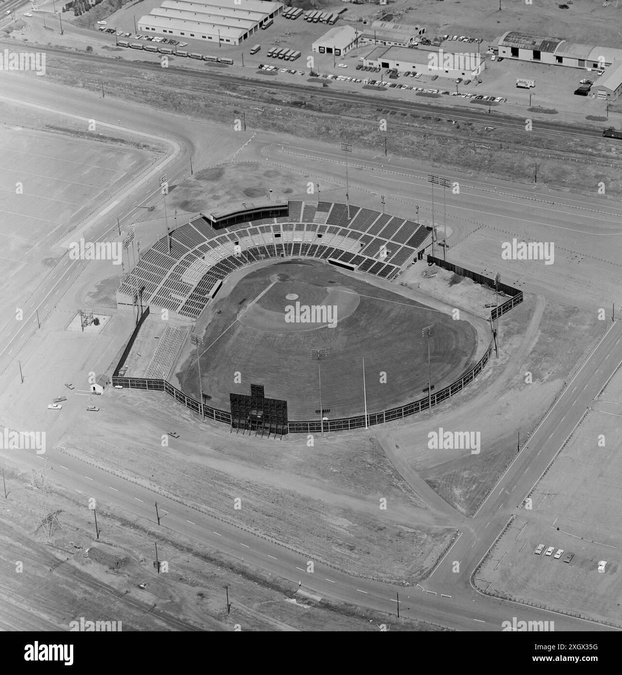 Midway Stadium in St. Paul, Minn., is shown in this aerial view, Aug ...