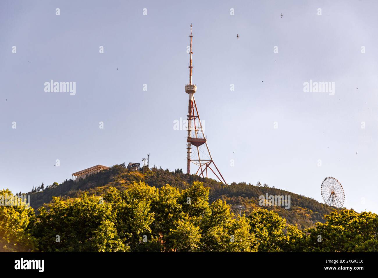 Tbilisi, Georgia - 23 JUNE, 2024: Georgia Tbilisi TV Broadcasting Tower ...