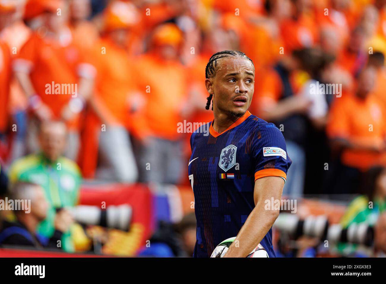 Xavi Simons seen during UEFA Euro 2024 Round of 16 game between ...