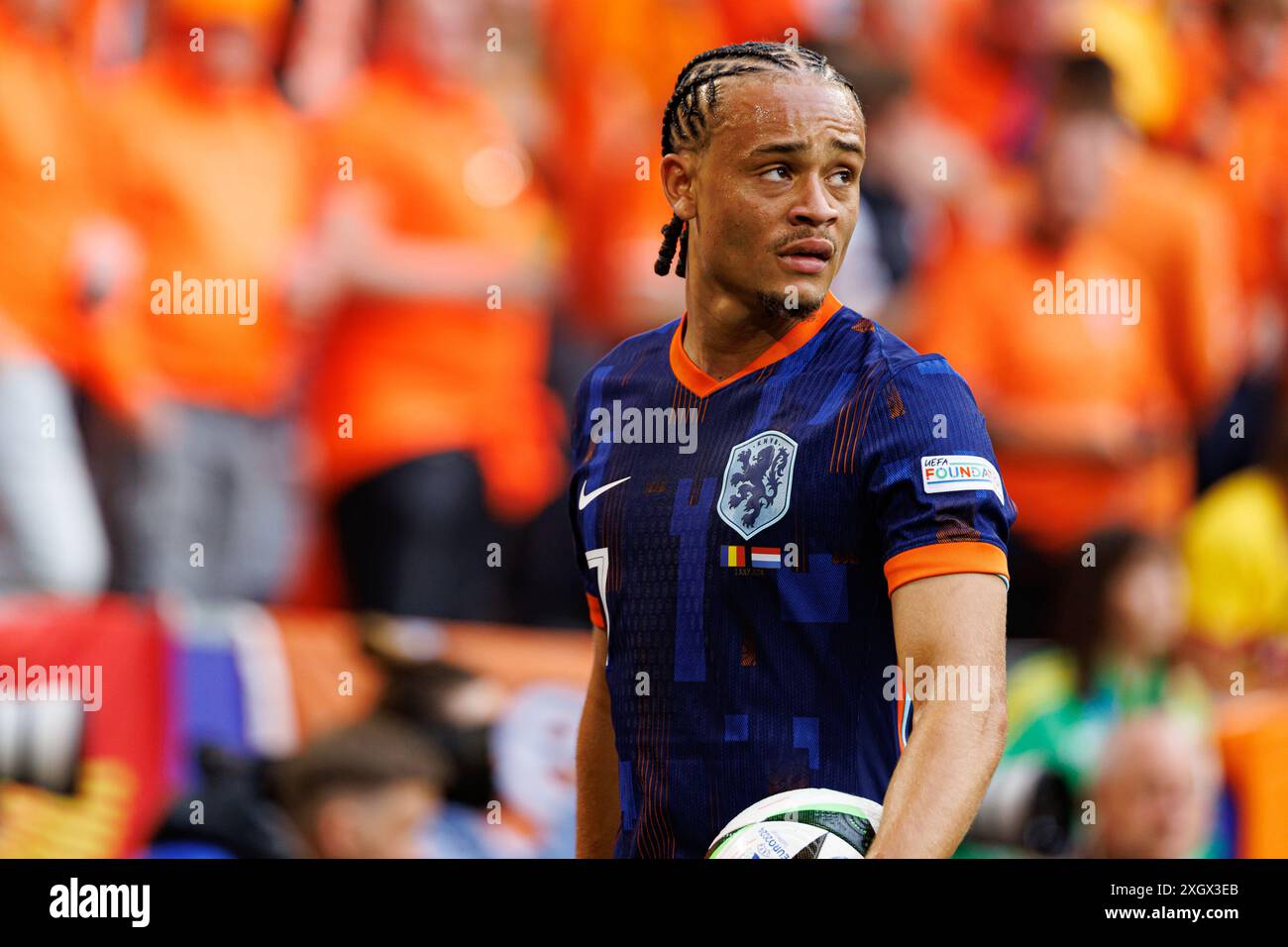 Xavi Simons seen during UEFA Euro 2024 Round of 16 game between ...