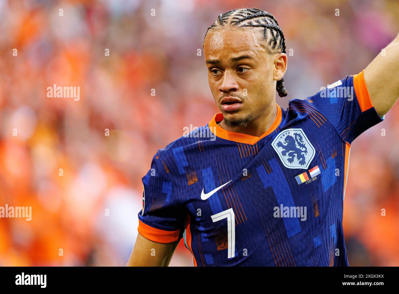 Xavi Simons seen during UEFA Euro 2024 Round of 16 game between ...
