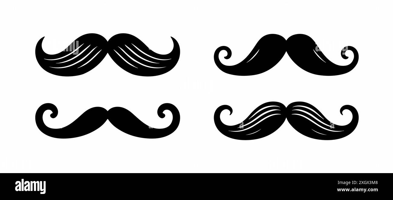 Moustache vector beard black vector man haircut goggles movember ...