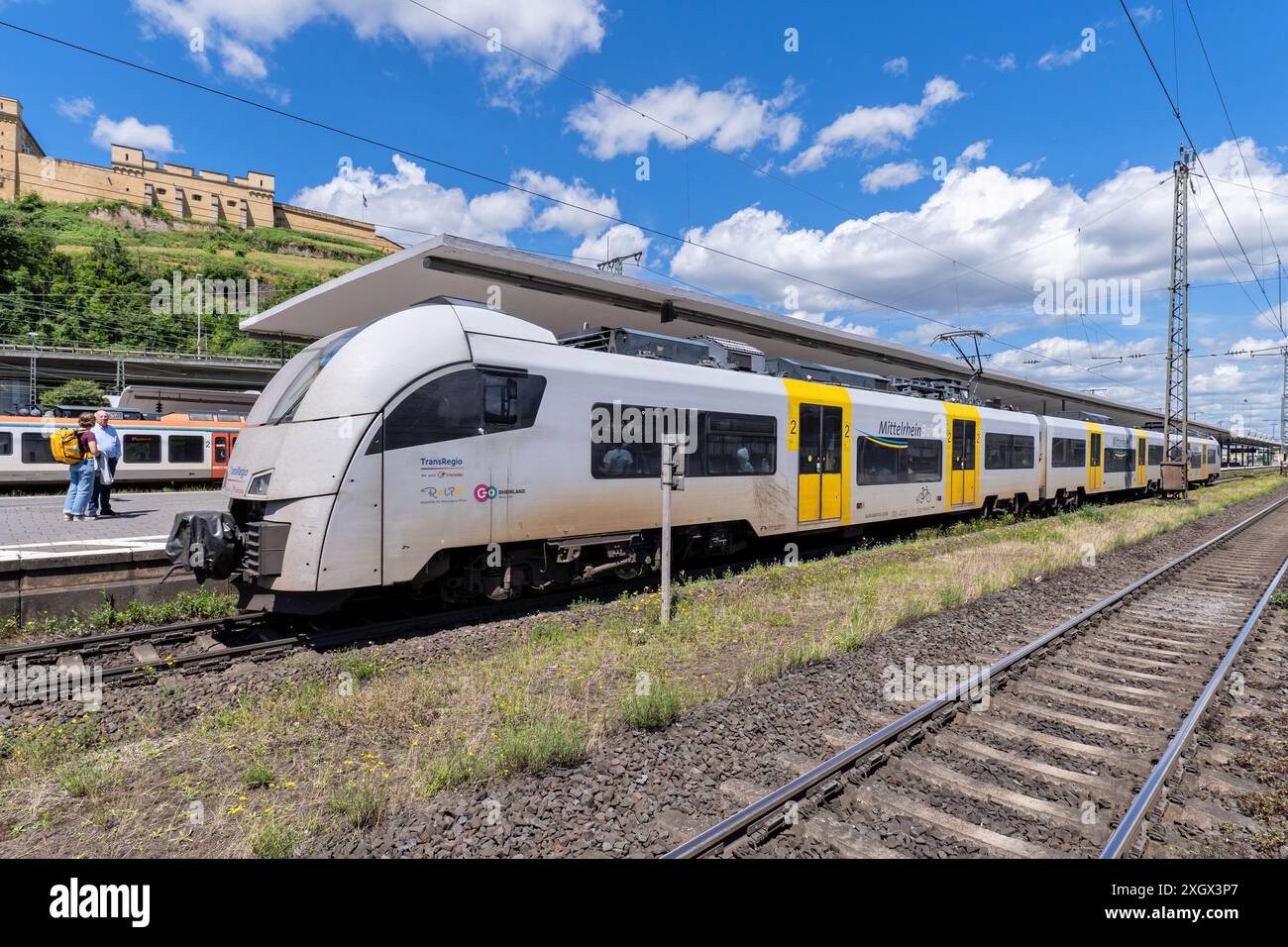 TransRegio MittelrheinBahn Siemens Desiro ML train at Koblenz main station Stock Photo - Alamy