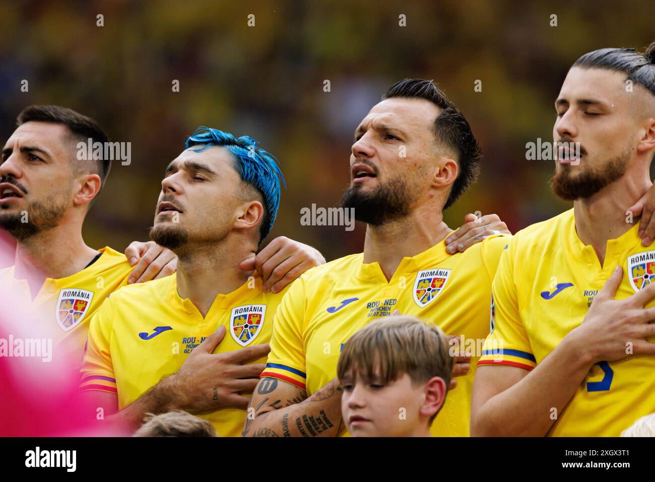 Players of Romania seen during UEFA Euro 2024 Round of 16 game between ...