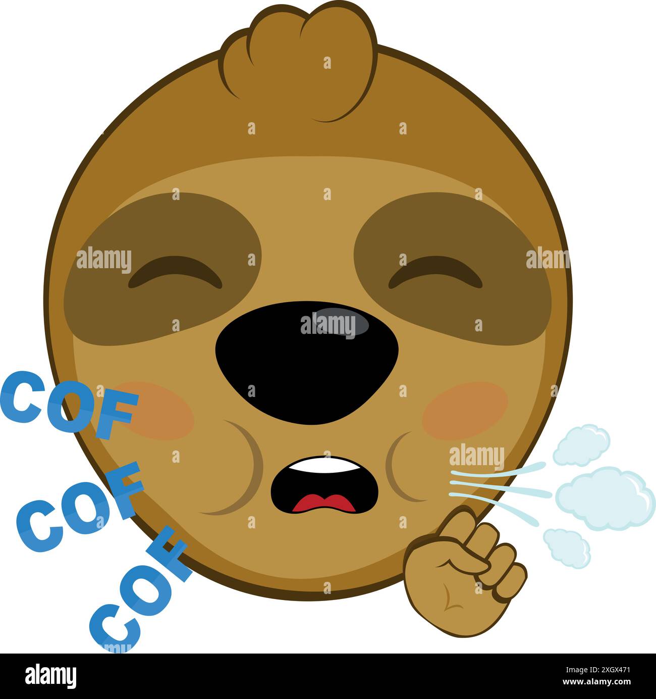 Cough action Stock Vector Images - Alamy