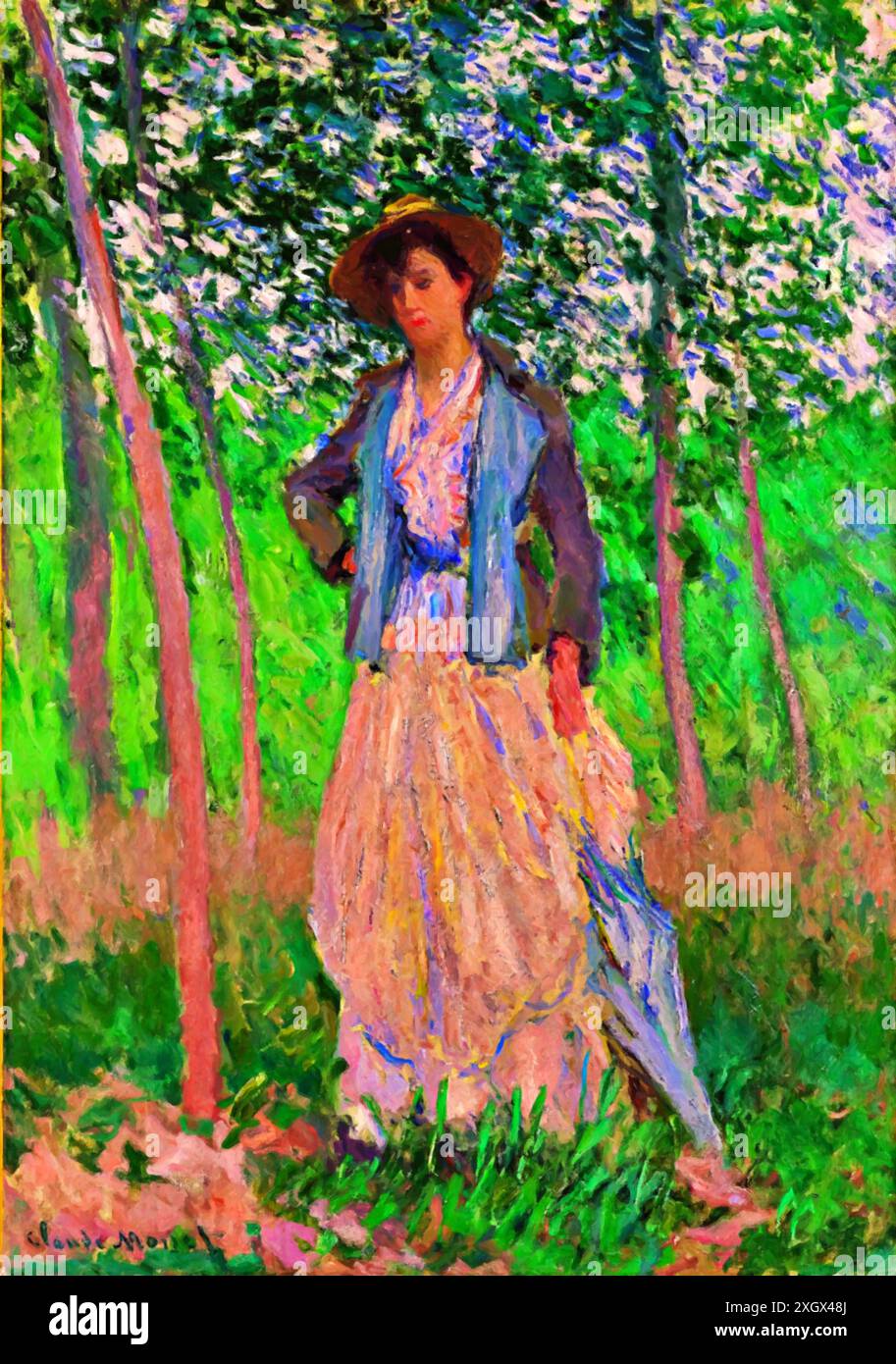 Taking a walk, 1887 (painting) by Artist Monet, Claude (1840-1926 ...