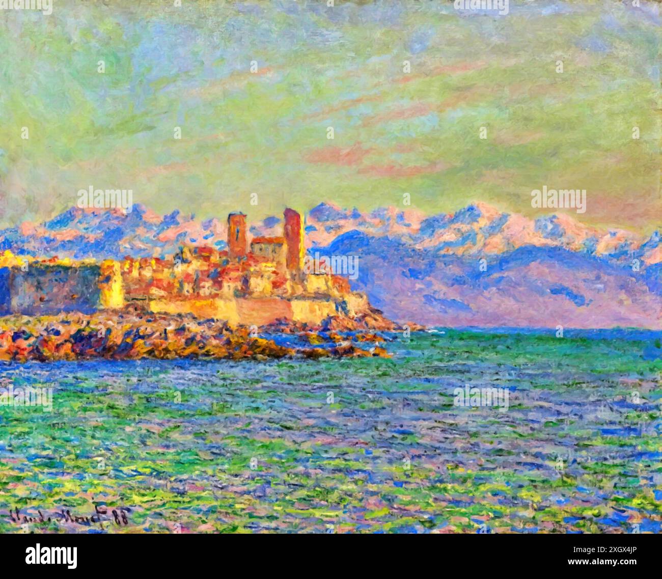 The fort of Antibes, 1888 (painting) by Artist Monet, Claude (1840-1926 ...