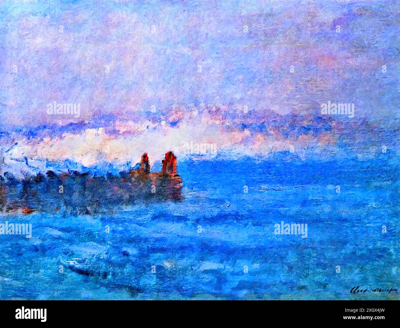 The fort of Antibes sketch, 1888 (painting) by Artist Monet, Claude ...