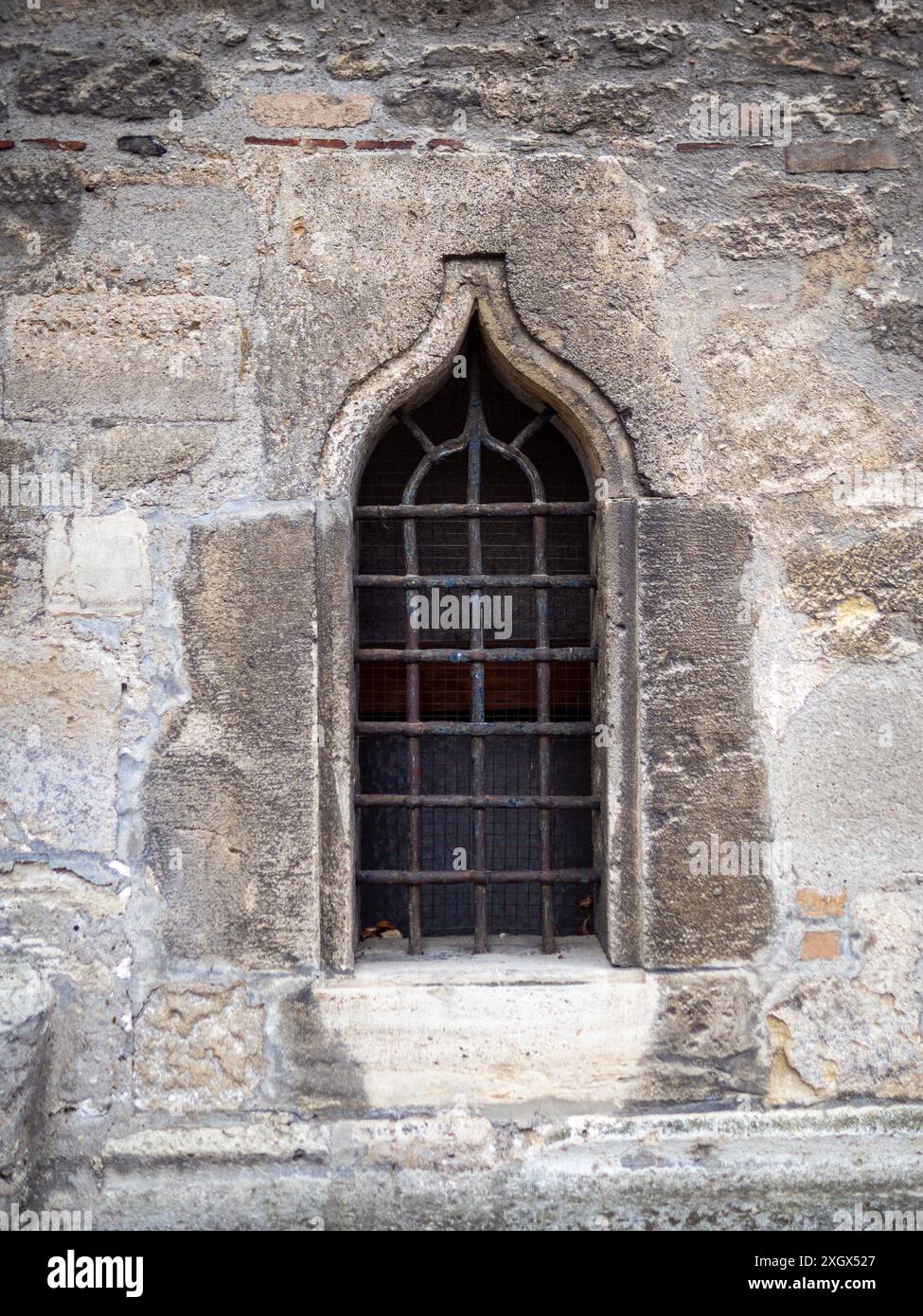 Medieval wrought iron window in Mödling, Austria Stock Photo - Alamy