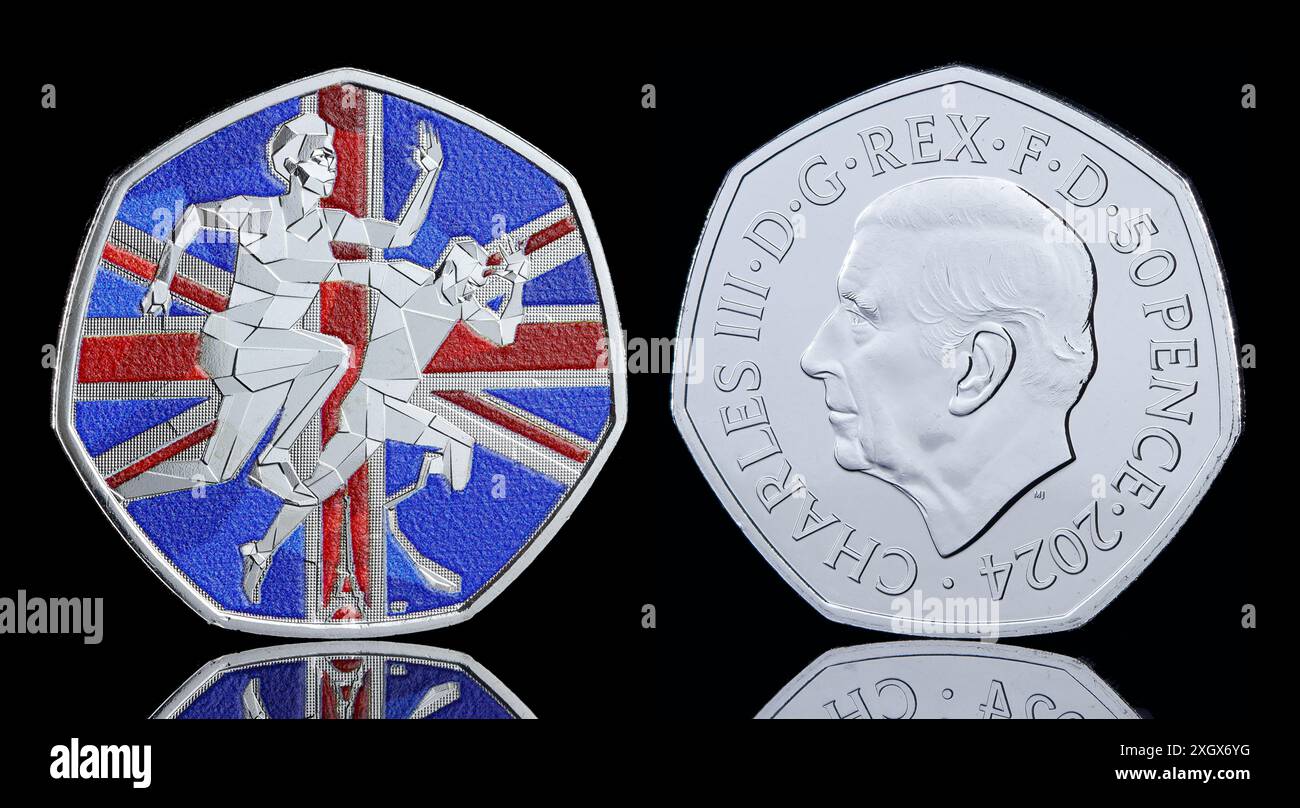 2024 olympics fifty pence hi-res stock photography and images - Alamy