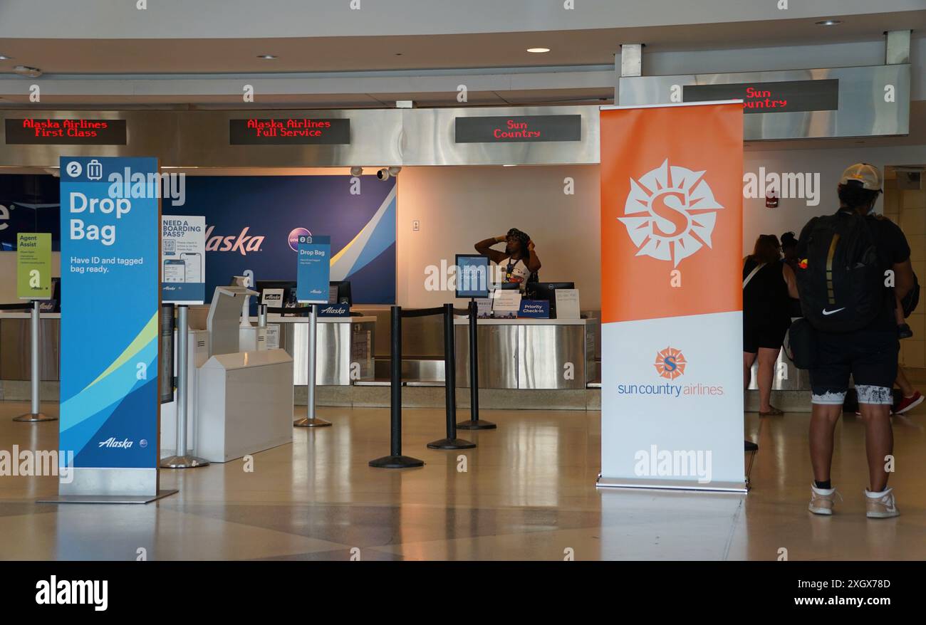 Essington, Pennsylvania, U.S - July 9, 2024 - The Alaska Airlines and ...