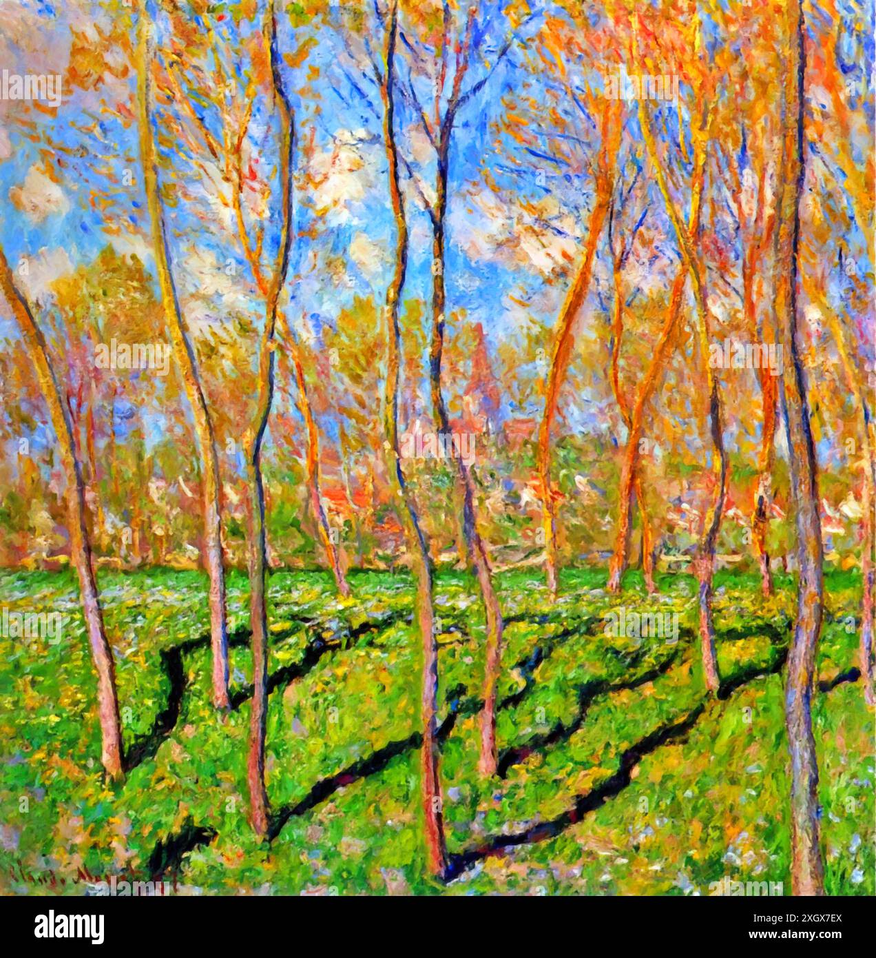 Claude monet the winter Stock Vector Images - Alamy