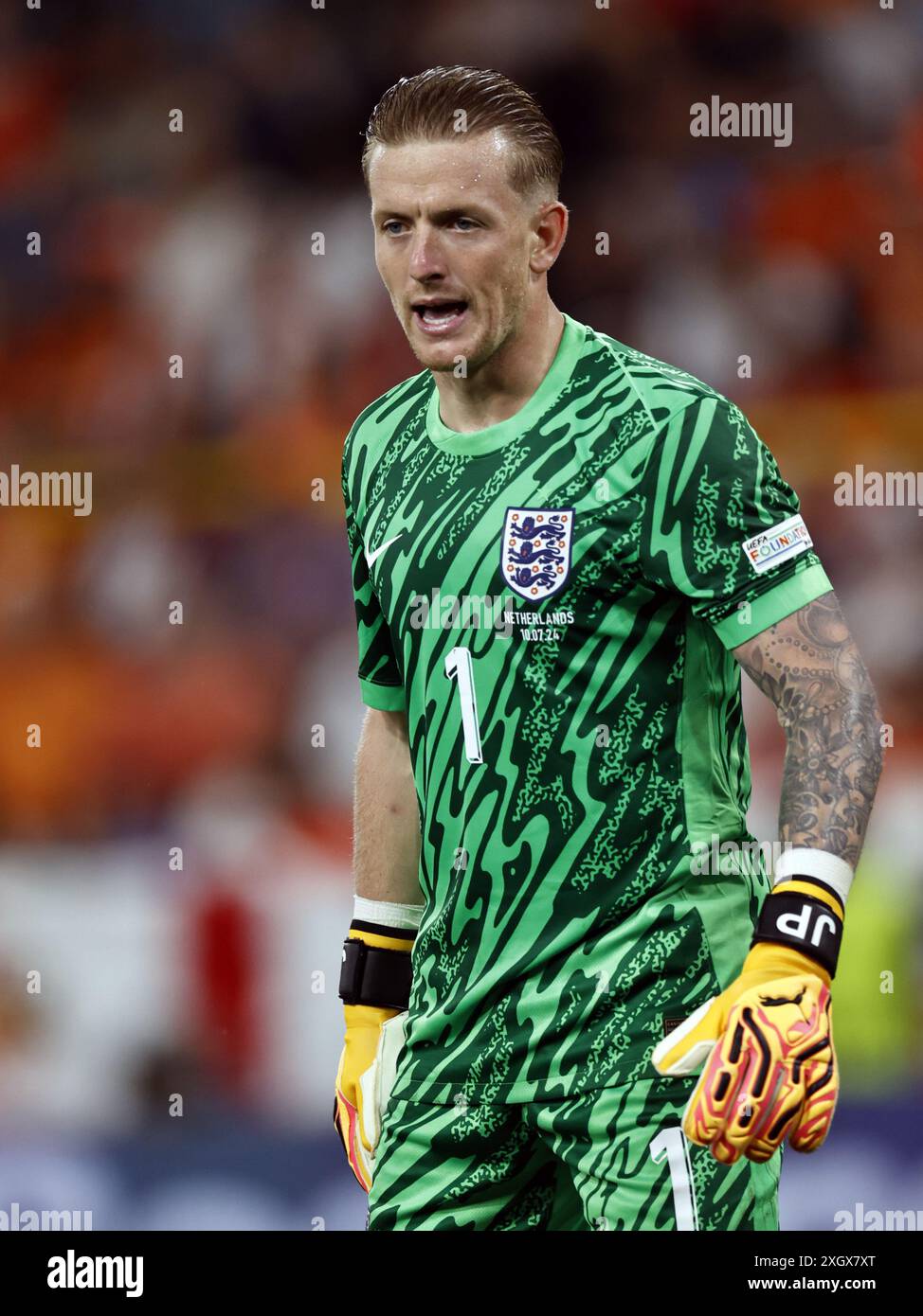 Dortmund - England goalkeeper Jordan Pickford during the UEFA EURO 2024 ...