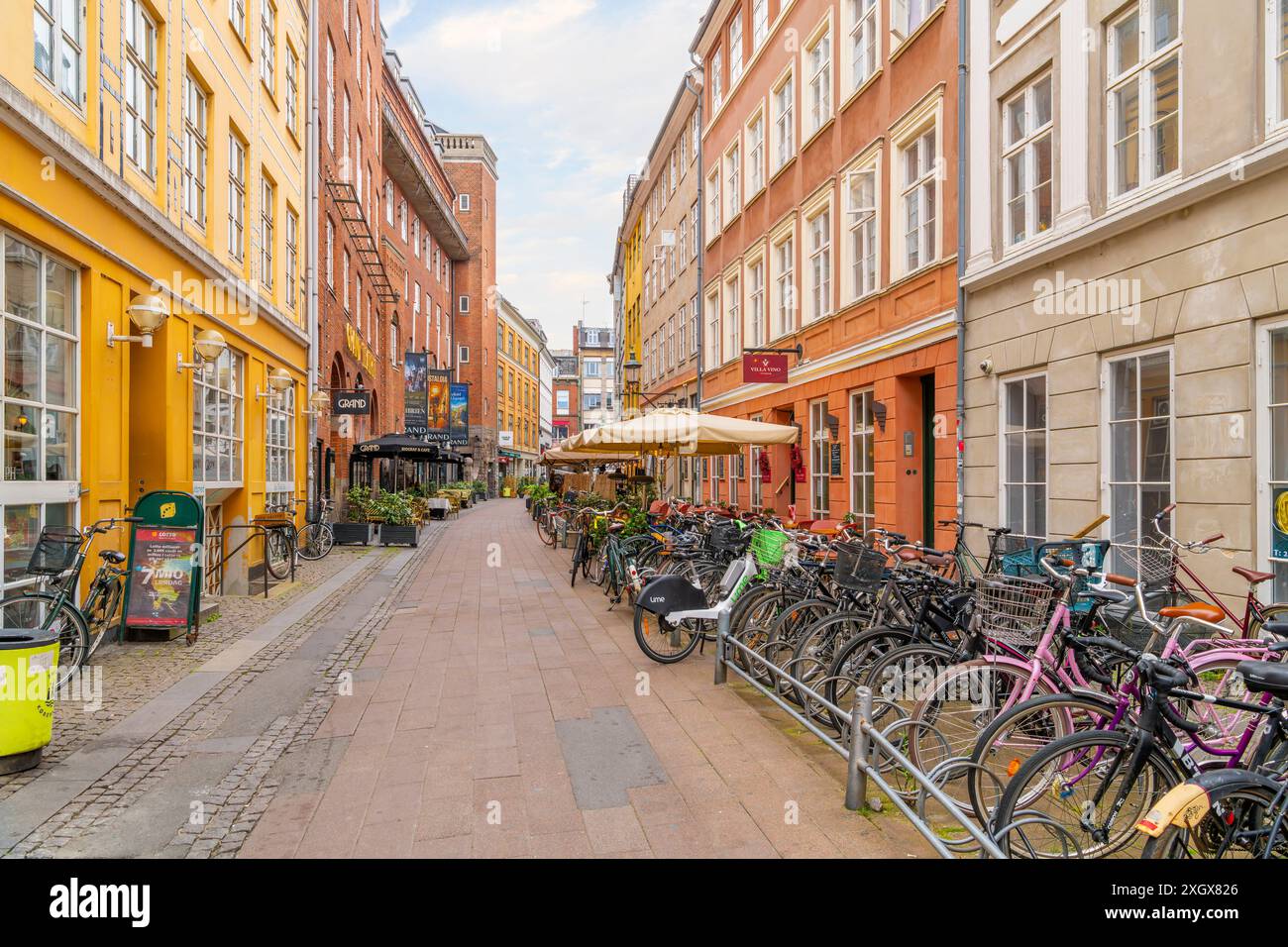 Mikkel Bryggers Gade, a pedestrian medieval street now lined with ...