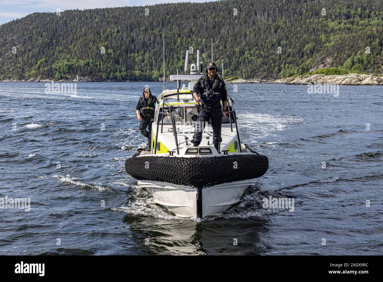Norwegian Harbor Police Stock Photo - Alamy