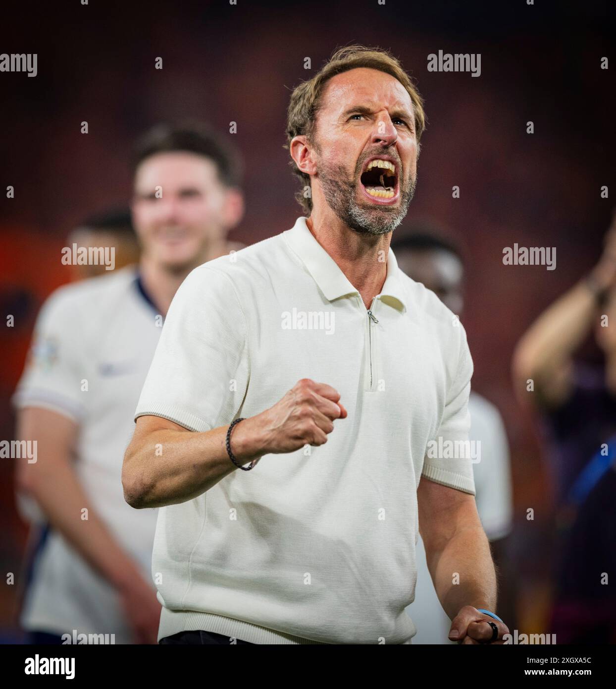 Dortmund, Germany. 10th Jul 2024. Final jubilation: Gareth Southgate (England) Netherlands ...