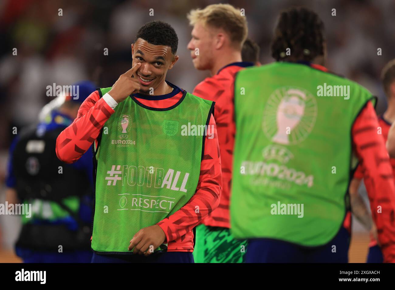 Eberechi Eze (England) laughs with Trent Alexander-Arnold (England ...