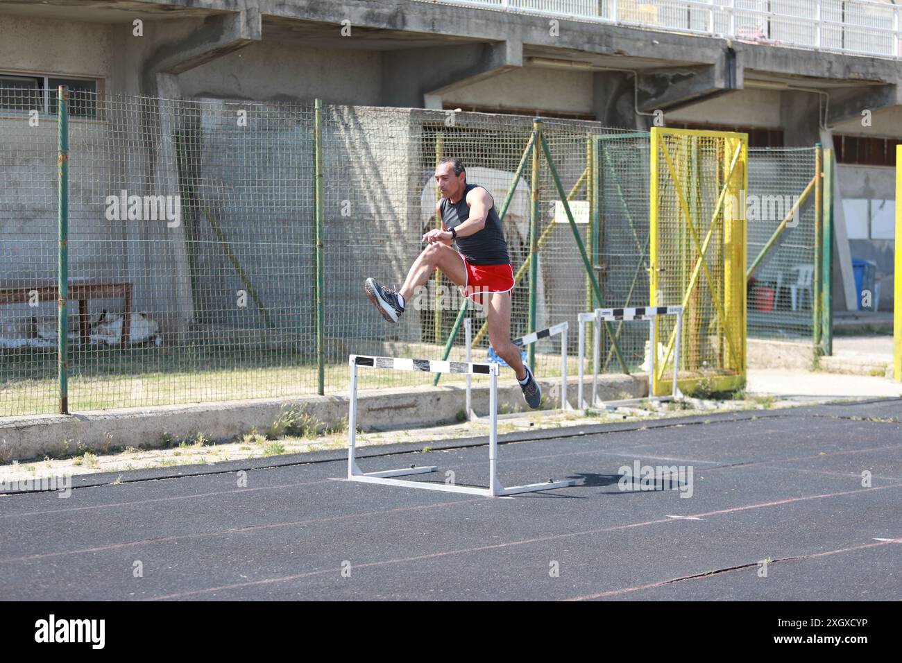 Obstacle Run Is The Most Difficult Training Stock Photo - Alamy