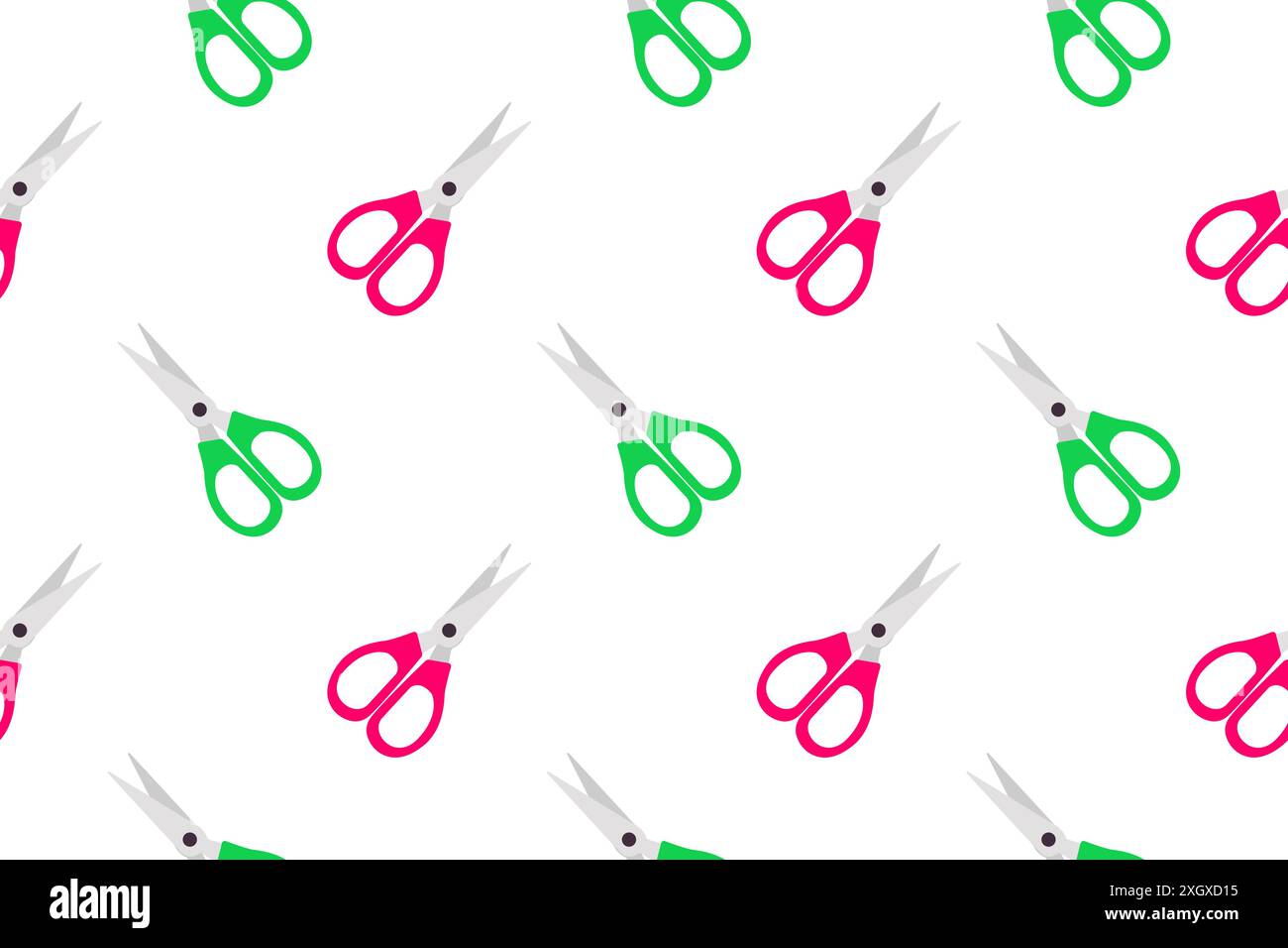 Seamless pattern of scissors. Vector illustration in flat style Stock ...