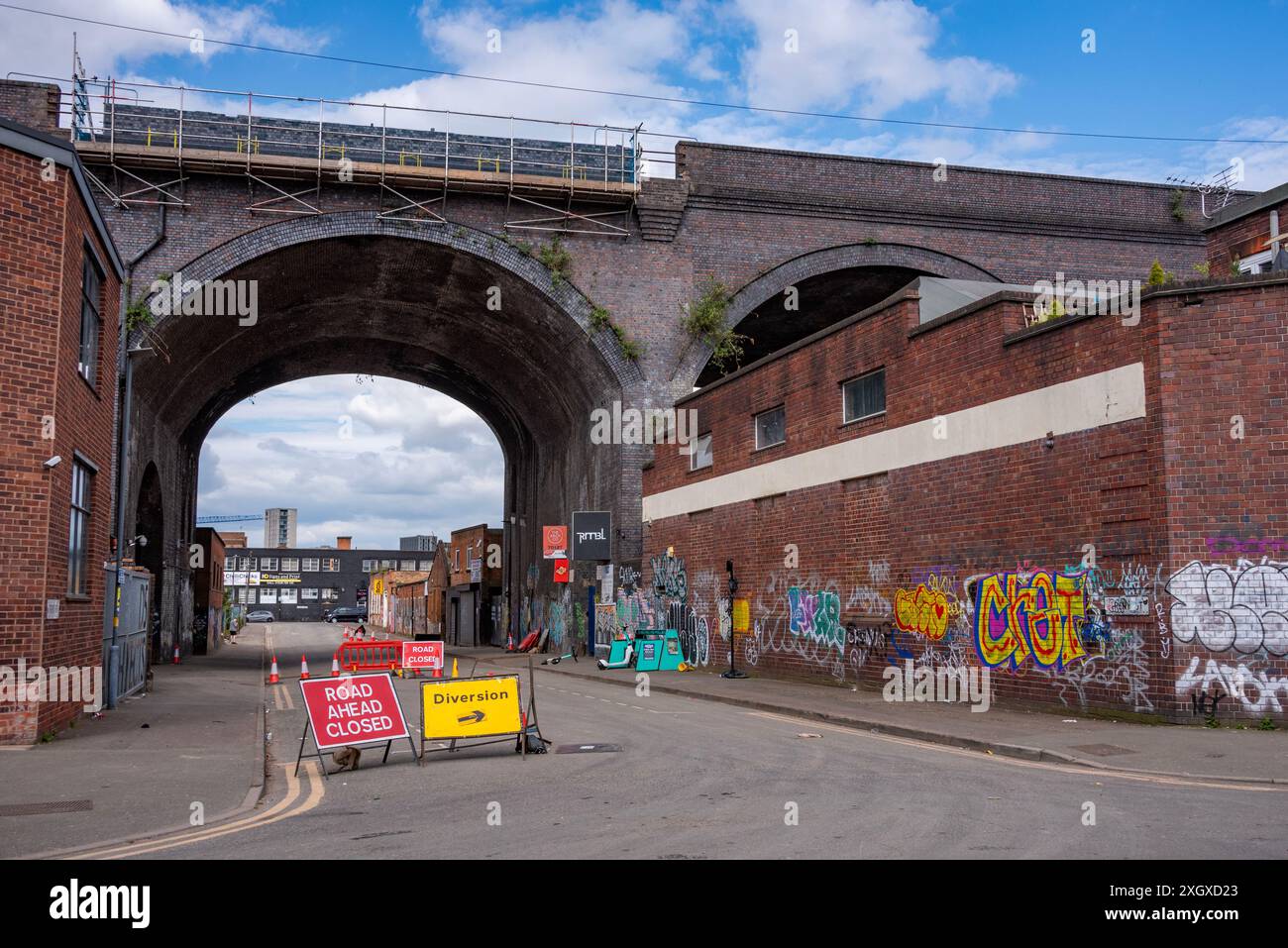 Urban scene in Digbeth, Birmingham, UK Stock Photo - Alamy