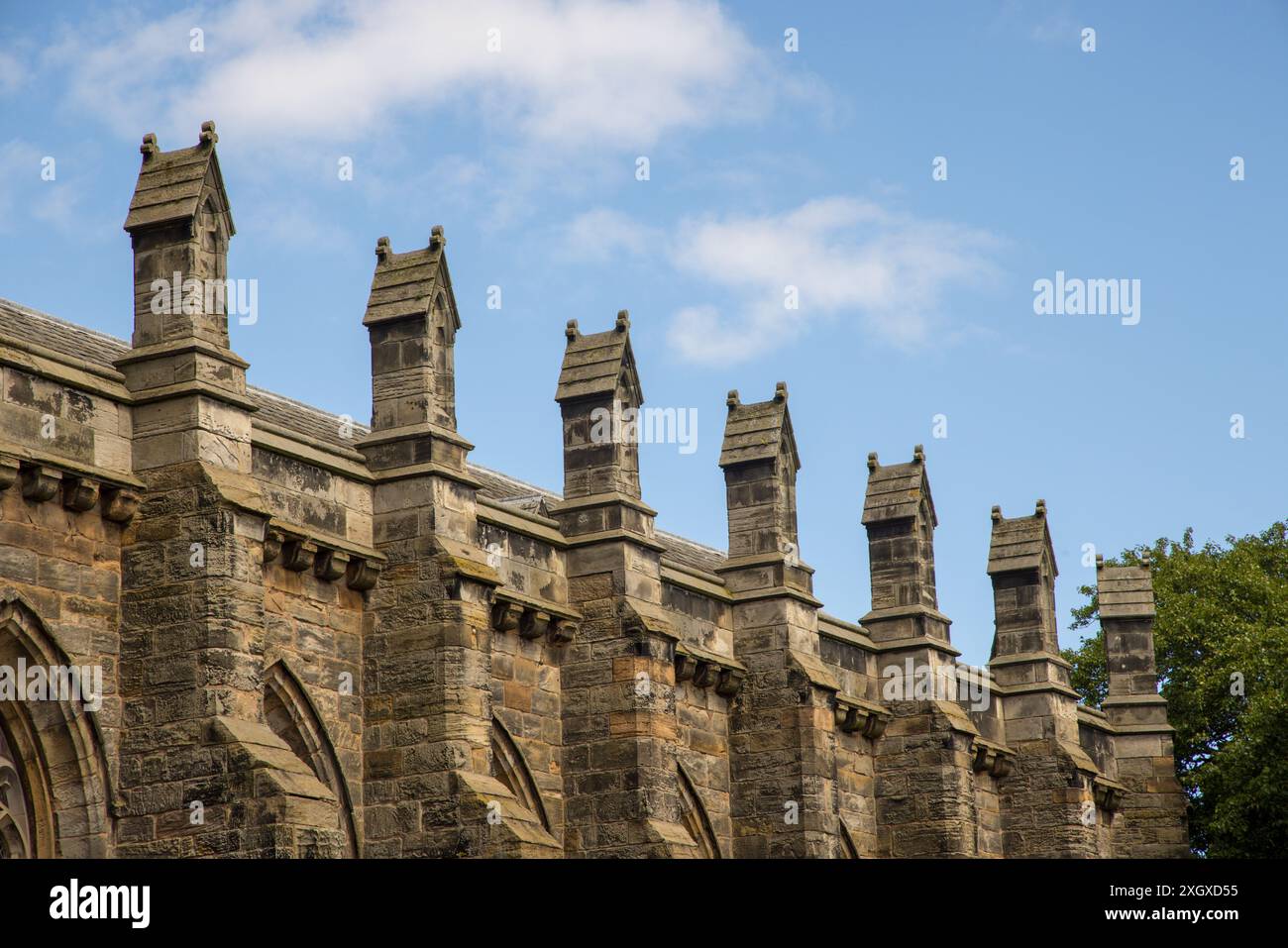 Detail of St Salvator's Chapel in St Andrews, an example of Late Gothic ...