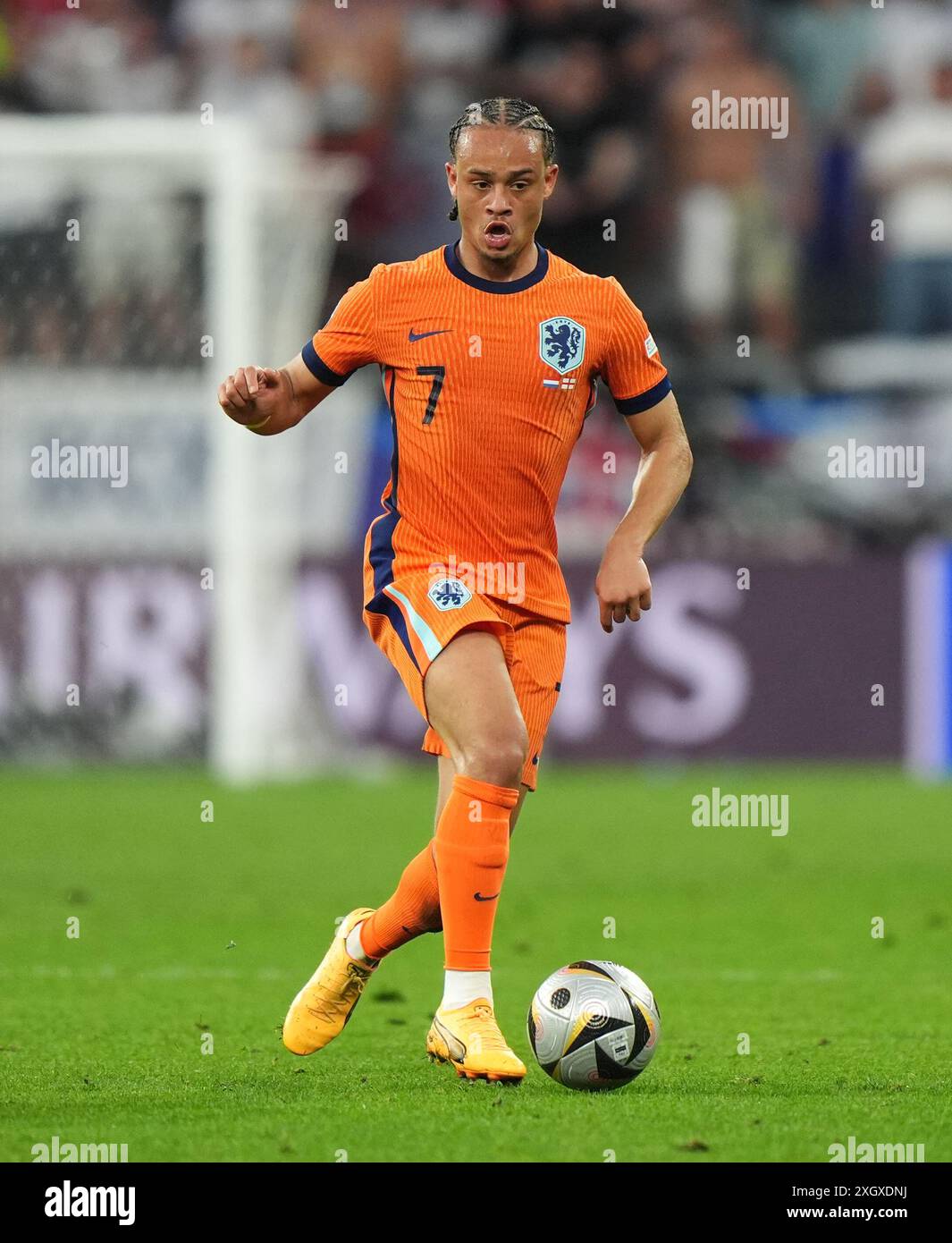 Netherlands' Xavi Simons during the UEFA Euro 2024, semi-final match at ...