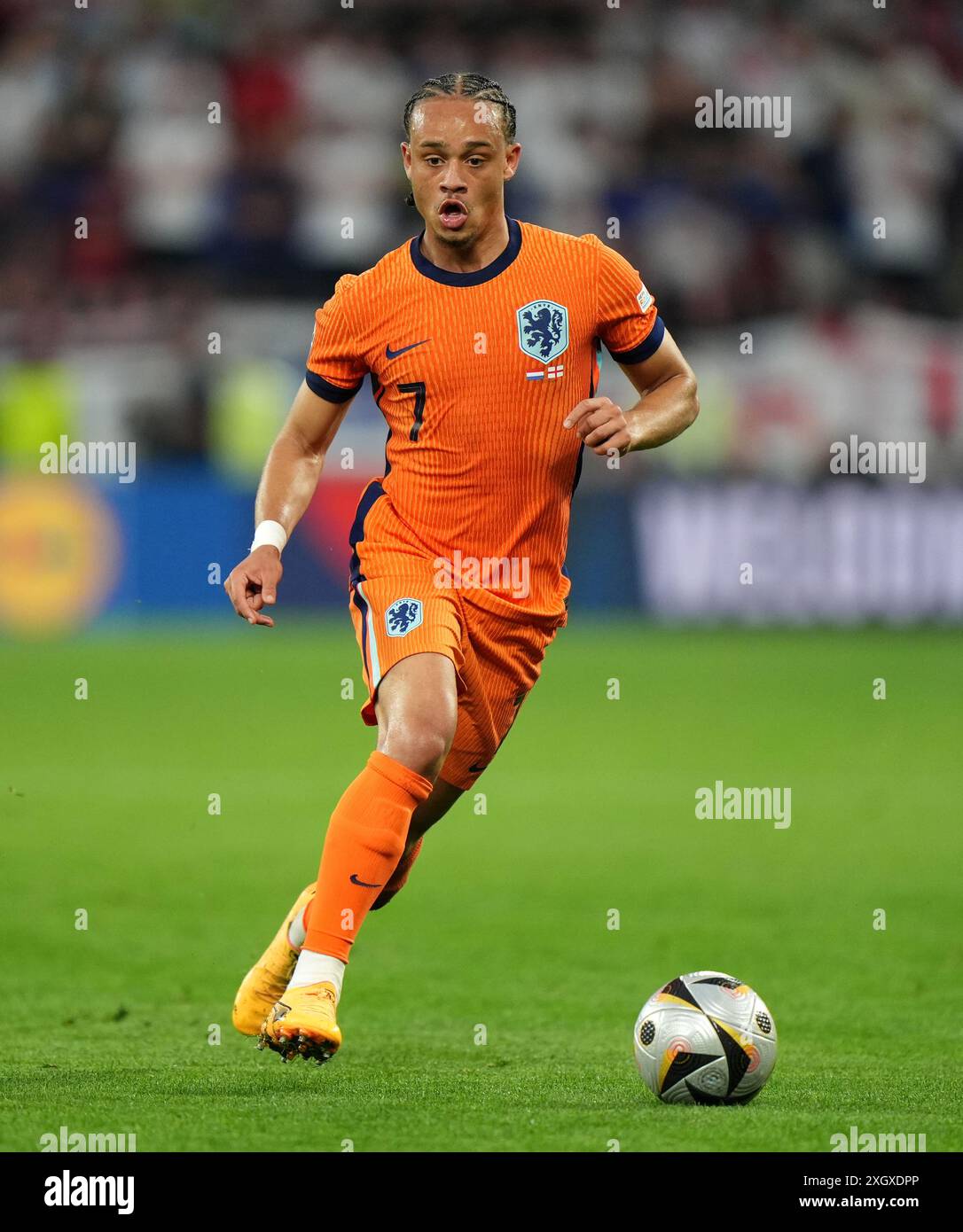 Netherlands' Xavi Simons during the UEFA Euro 2024, semi-final match at ...