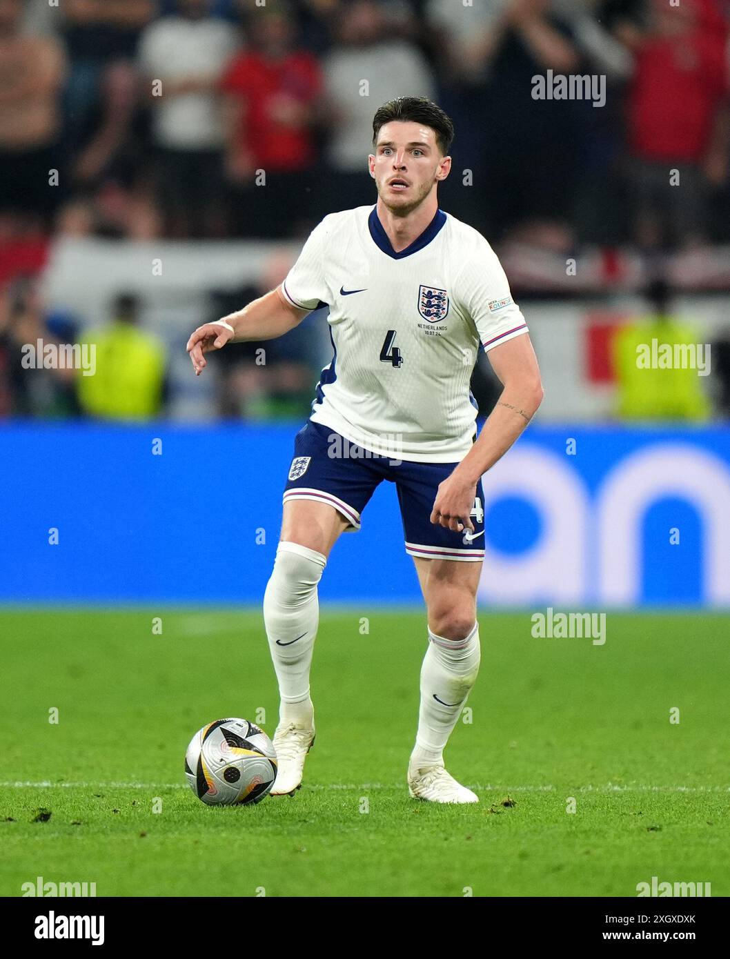 England's Declan Rice during the UEFA Euro 2024, semi-final match at ...