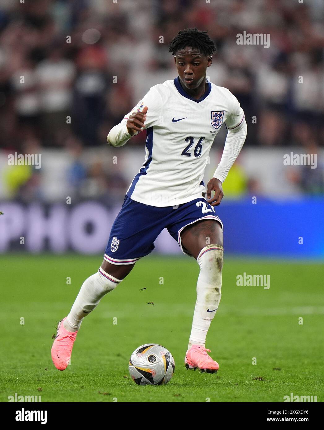 England's Kobbie Mainoo during the UEFA Euro 2024, semi-final match at ...