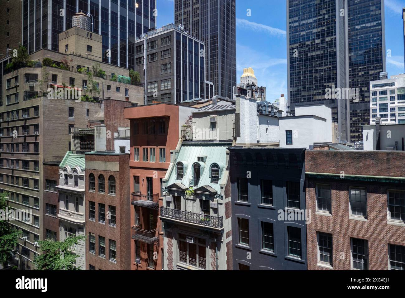 Brownstones on W. 54th St. has seen from the museum of modern art, 2024 ...