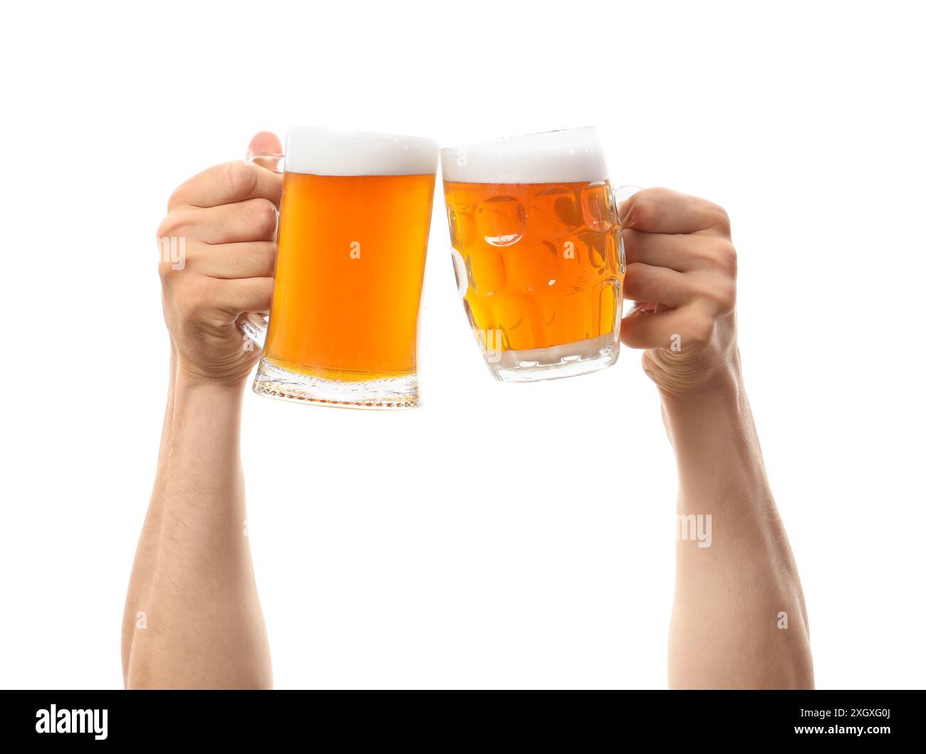 Beer toast mugs hands hi-res stock photography and images - Alamy