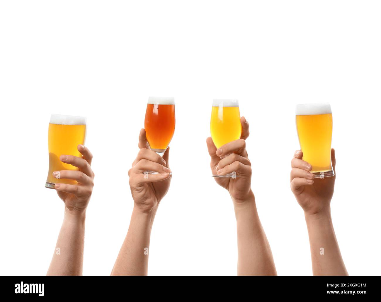 People holding beer glasses Cut Out Stock Images & Pictures - Alamy