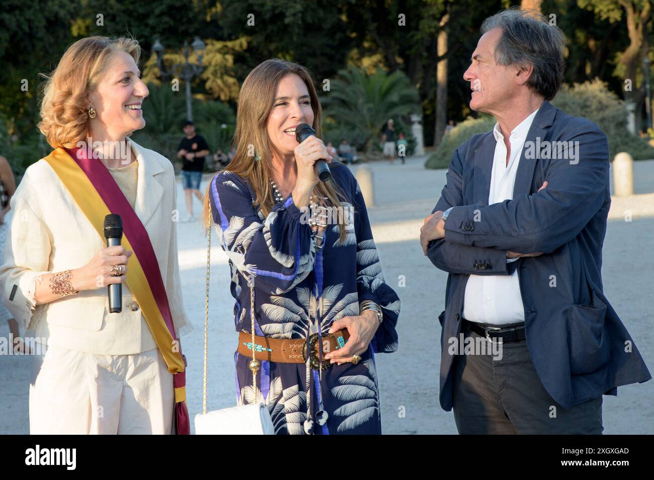 Rome, Italy. 10th July, 2024. LINA BOTERO(C), daughter of the artist ...