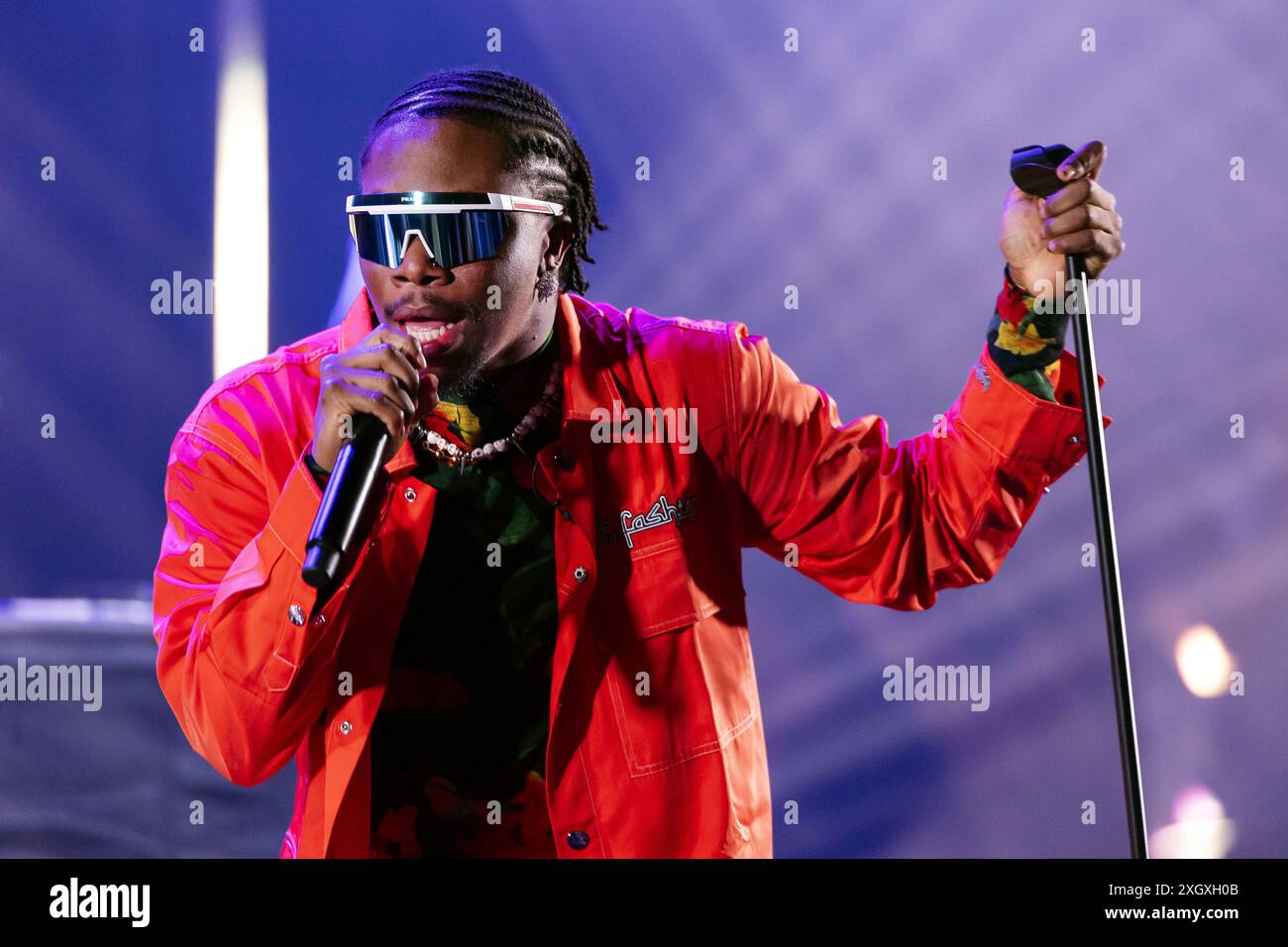 Nigerian singer Oxlade performs on the Casino stage during the 58th ...