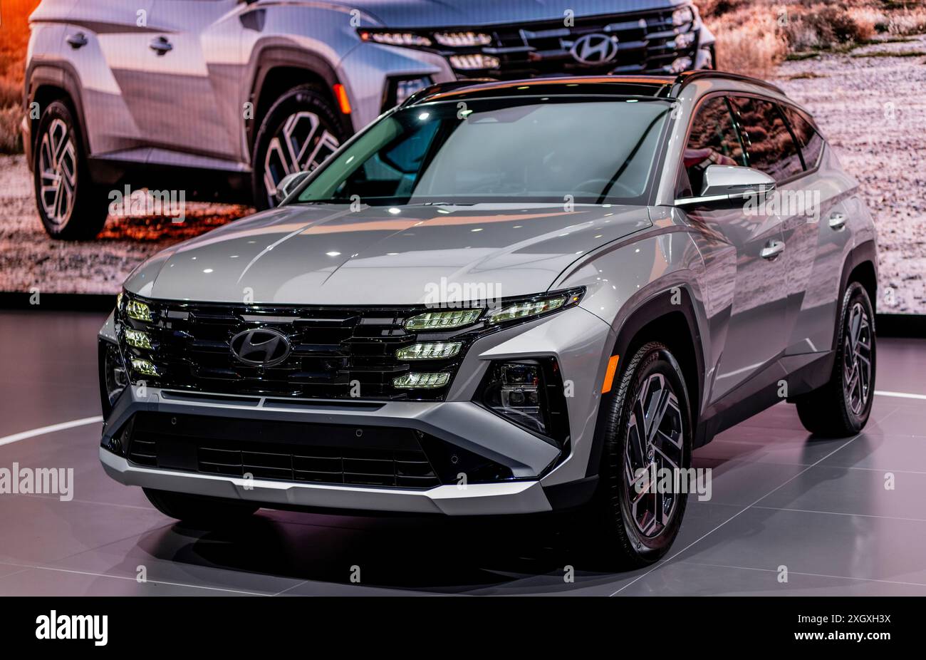 New York City, USA - March 27, 2024: 2025 Hyundai Tucson modern car at ...