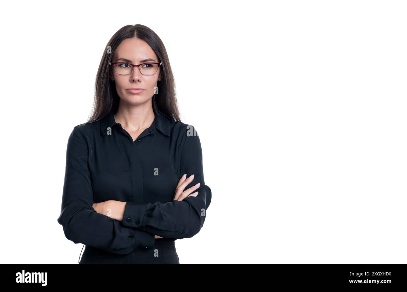 Business boss woman in glasses. Successful business of entrepreneur ...