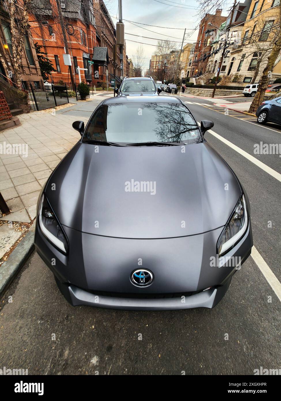 New York City, USA - February 10, 2024: 2022 Toyota GR86 Premium luxury ...