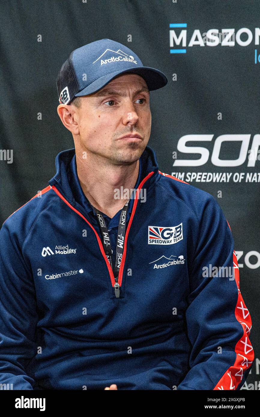 Great Britain Joint Team Manager Simon Stead in the Press Conference during the Monster Energy ...