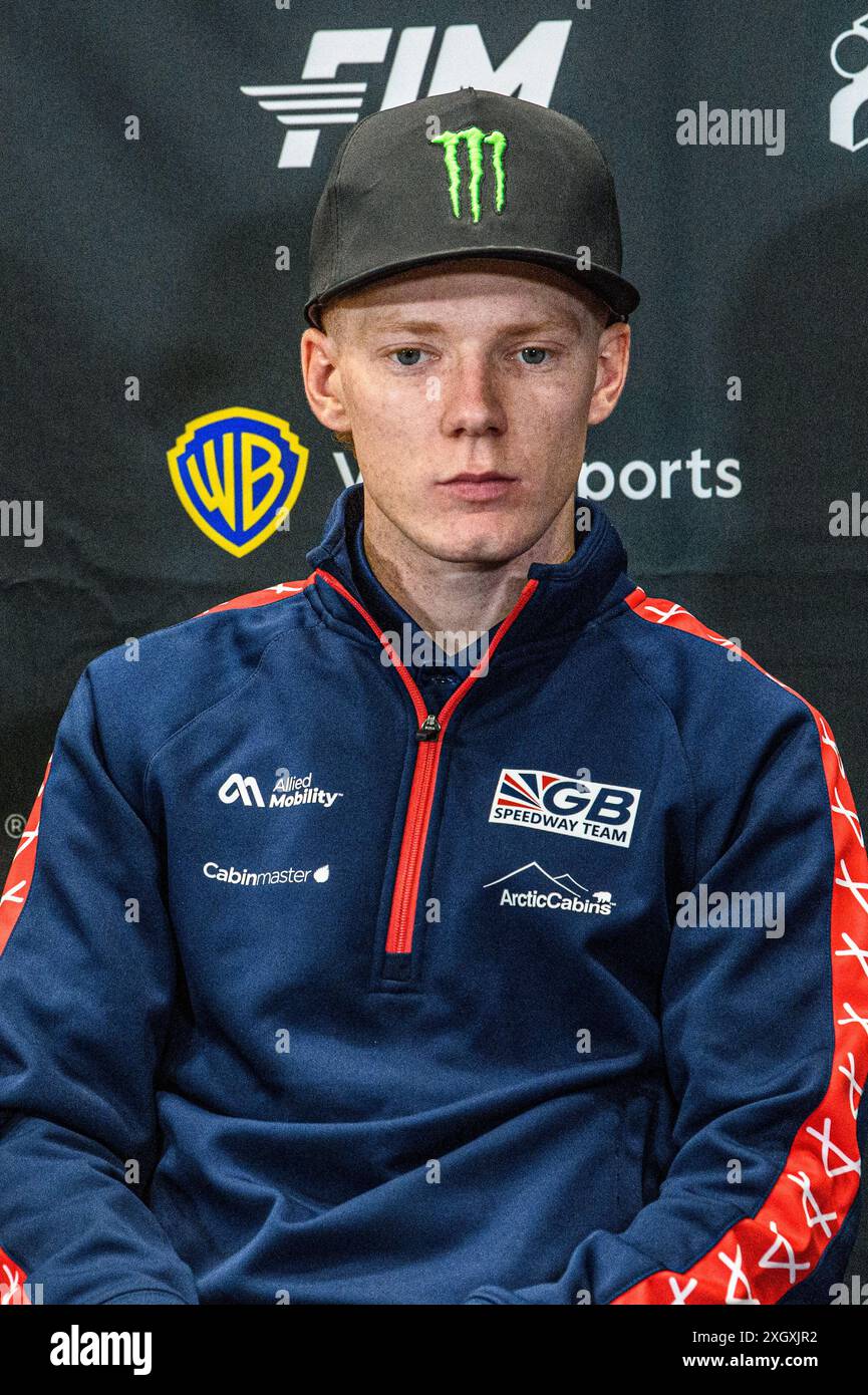 Great Britain’s Daniel Bewley in the Press Conference during the ...